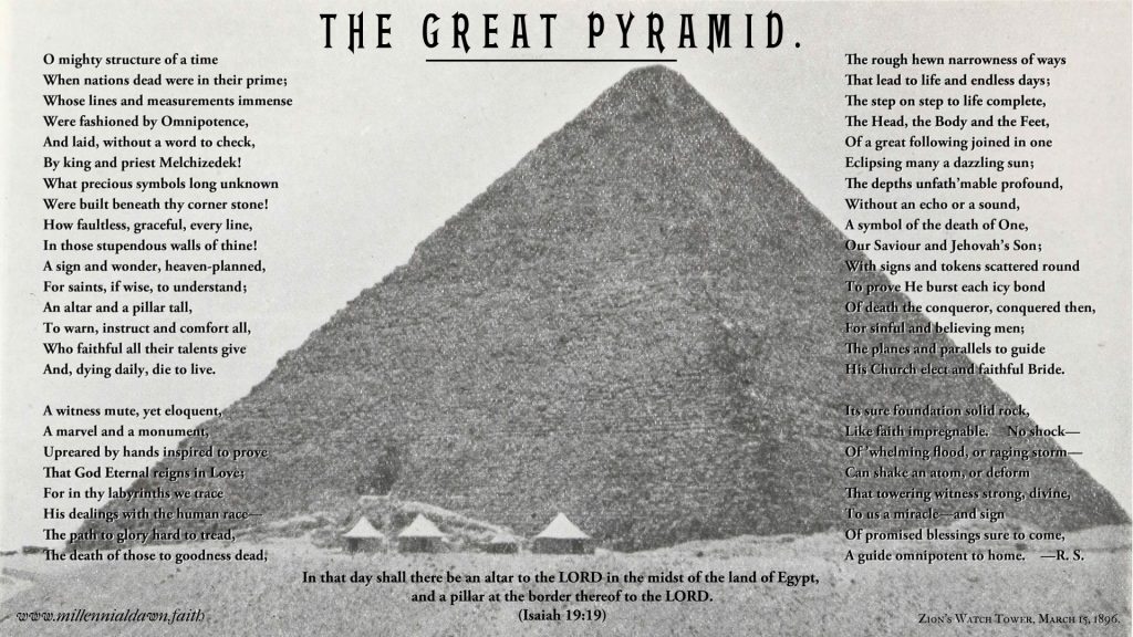 THE GREAT PYRAMID. - Millennial Dawn